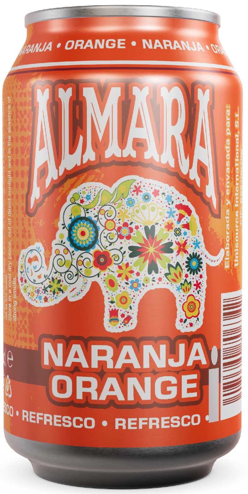Refresco Almara Naranja español para exportación internacional ...
